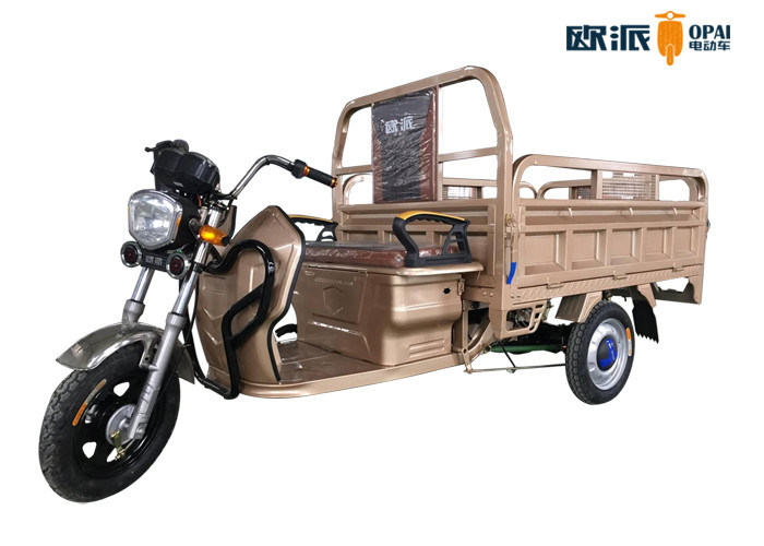 1.6m Hopper Double Seats Electric Cargo Trike Drum Brake For Big Loading