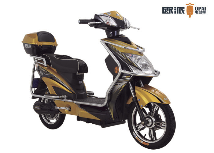 Big Rear Box Pedal Electric Bike Scooter , Electric Moped With Pedals