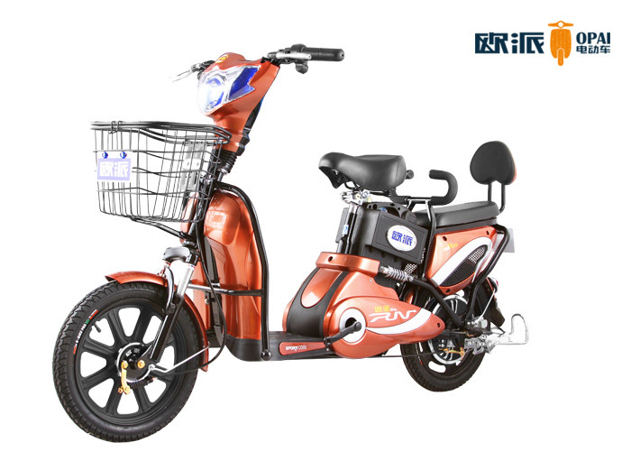 CE/EEC/DOT Electric Moped Scooter 350W Pedal 1:1 With Big Soft Saddle